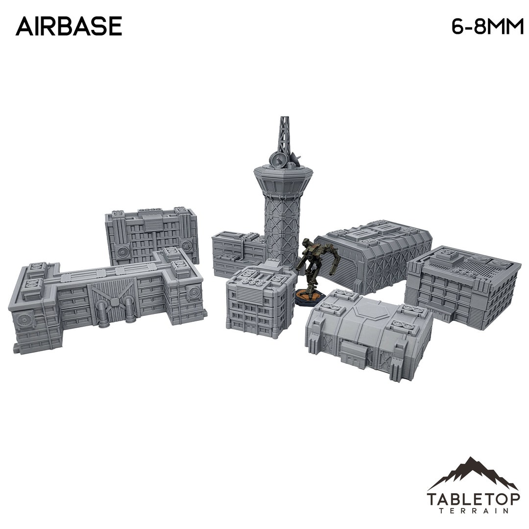 Mecha City Airbase 6mm Terrain Battletech Terrain Mechwarrior Terrain ...