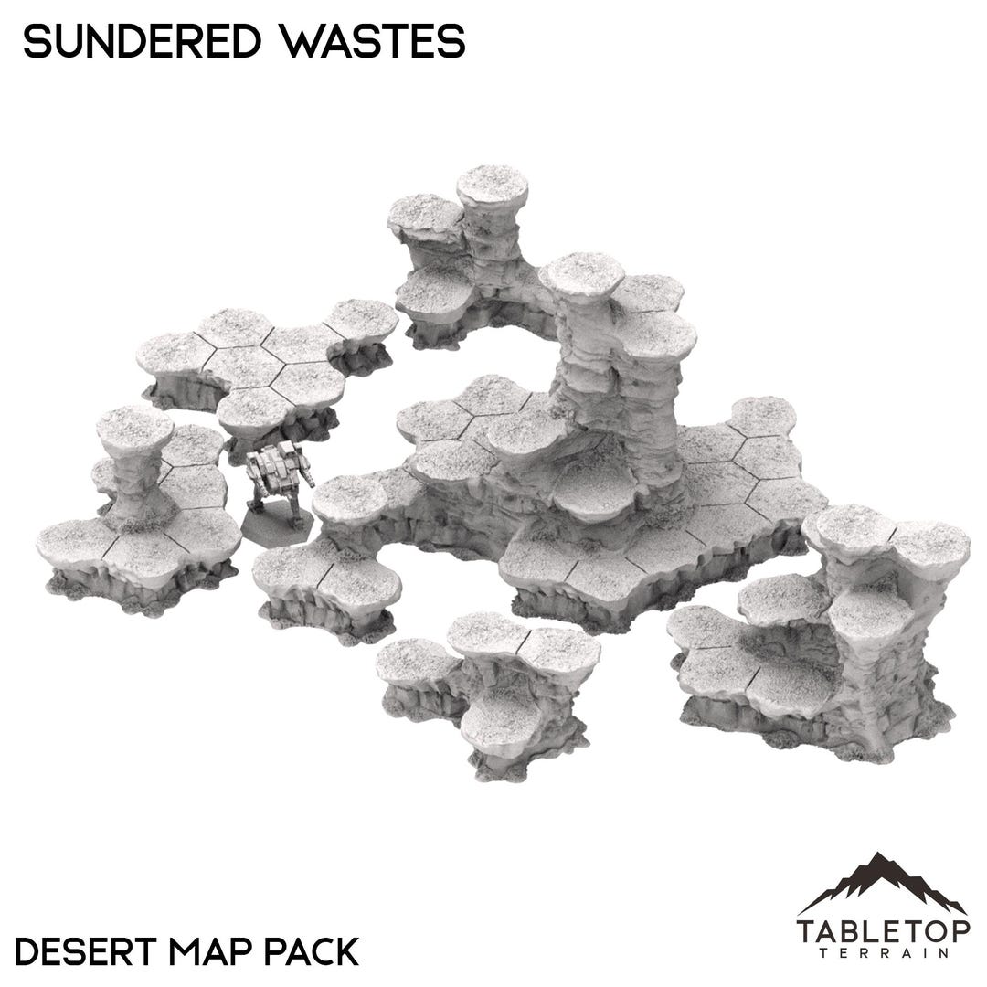 HEXTECH Sundered Wastes Map Hill Sets - 6mm - Thunderhead Studio 6mm ...