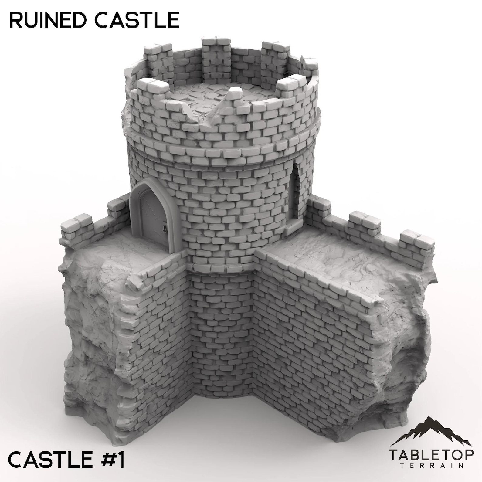 Ruined Castle - Tabletop Terrain Fantasy DND Miniature Roleplaying ...