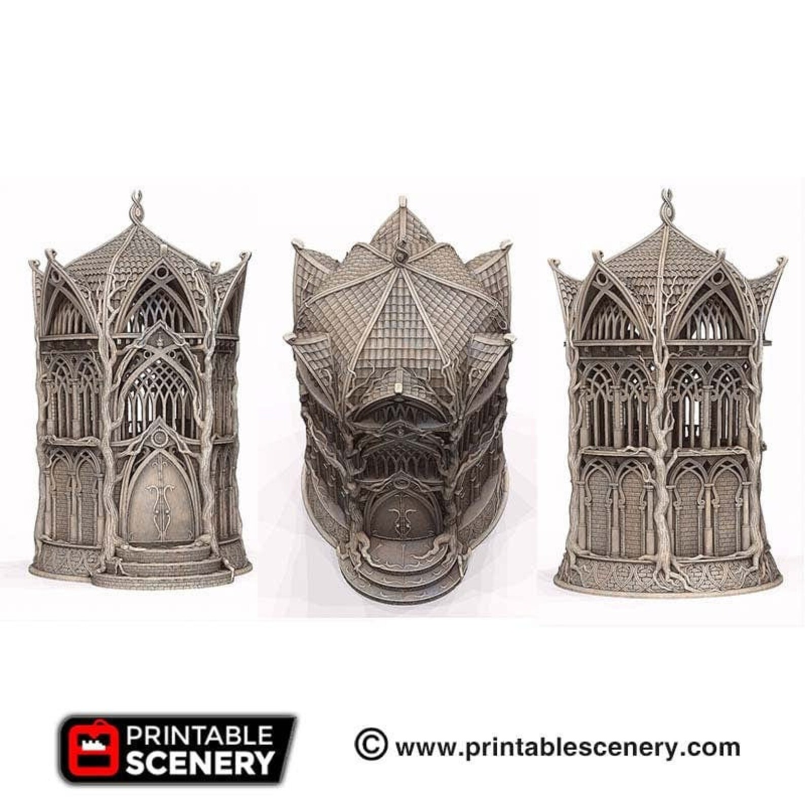Library of Ithillia - Elven Building - Fantasy Terrain DND Aos Conquest ...