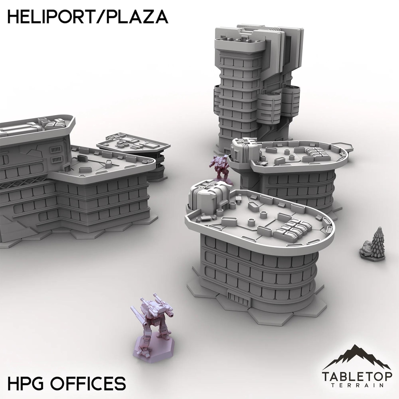 HEXTECH Heliport/plaza - City Map Pack - Thunderhead Studio 6mm ...