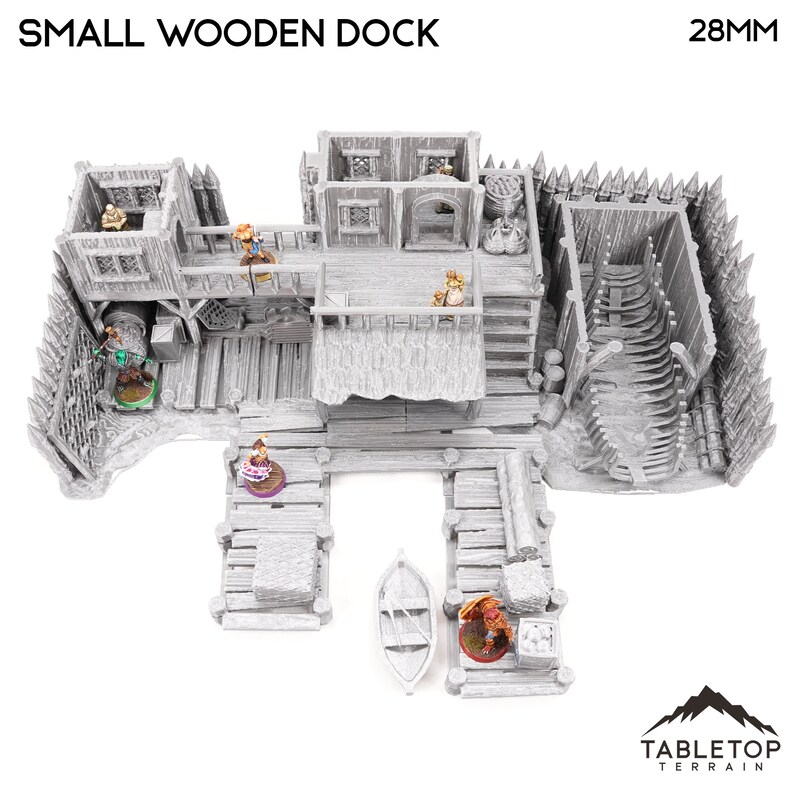 Small Wooden Dock - DND Aos Pathfinder Conquest Miniatureland Tabletop ...