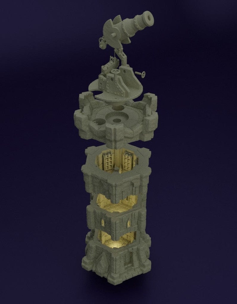 Dwarf Bombard Tower - DND Aos Pathfinder Conquest Miniatureland ...