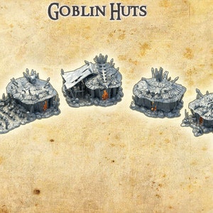 Goblin Huts - DND Aos Pathfinder Conquest Miniatureland Tabletop ...