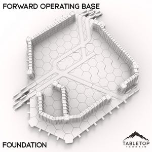 HEXTECH Forward Operating Base - 6mm - Thunderhead Studio 6mm Compatible With Small Scale Mech ...