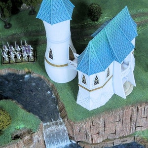 High Elf House Tower - Elven Fantasy Building - Etsy