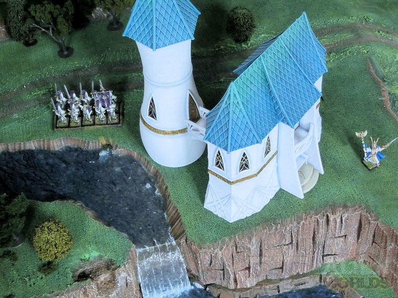 High Elf House Tower - Elven Fantasy Building - Etsy