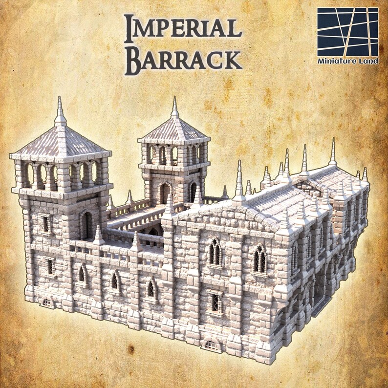 Imperial Barracks - DND Aos Pathfinder Conquest Miniatureland Tabletop ...