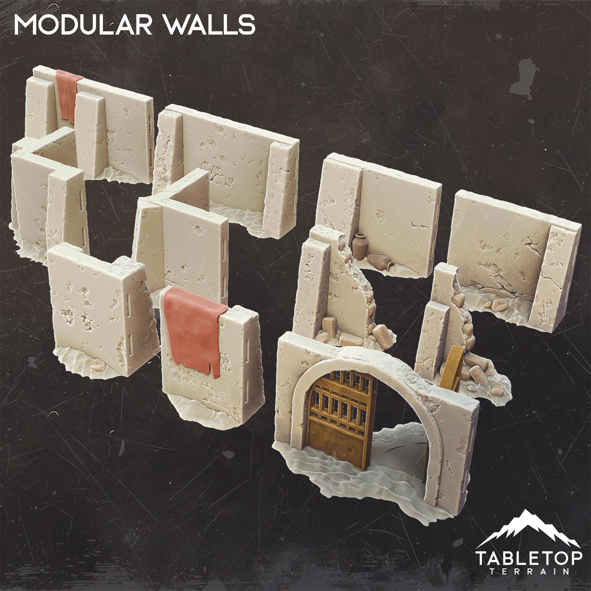 Mos Jemra Modular Walls - Tabletop Terrain Outer Rim Compatible With ...