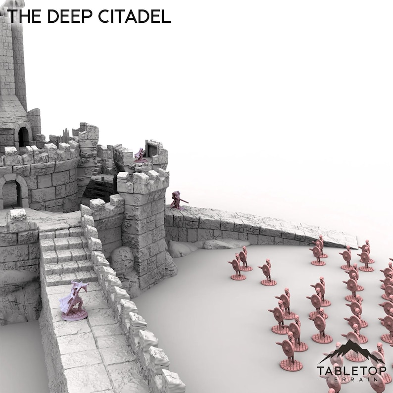 The Deep Citadel - Tabletop Terrain High Fantasy DND 25mm 28mm ...