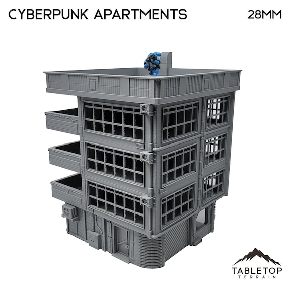 Cyberpunk Apartments Cyberpunk Building Stargrave - Etsy