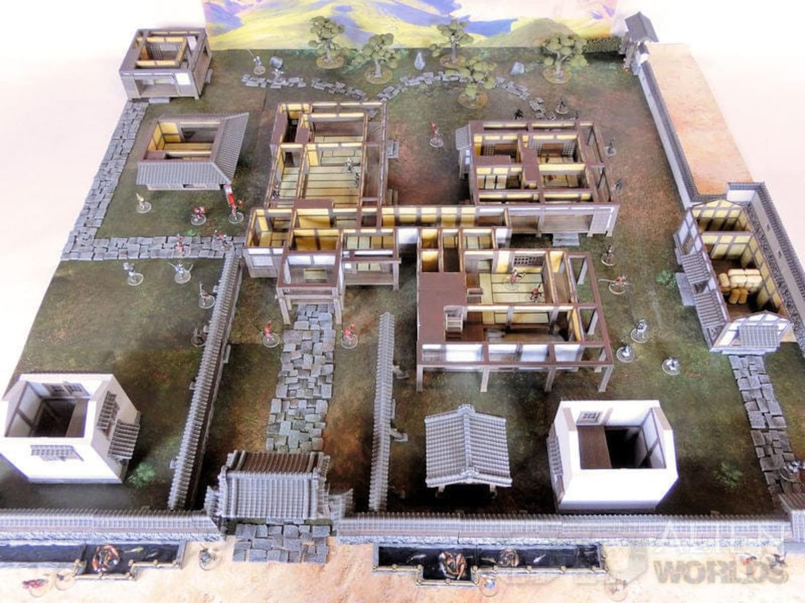 Samurai Lord's House - Test of Honor Bushido Tabletop Terrain 28mm 32mm ...