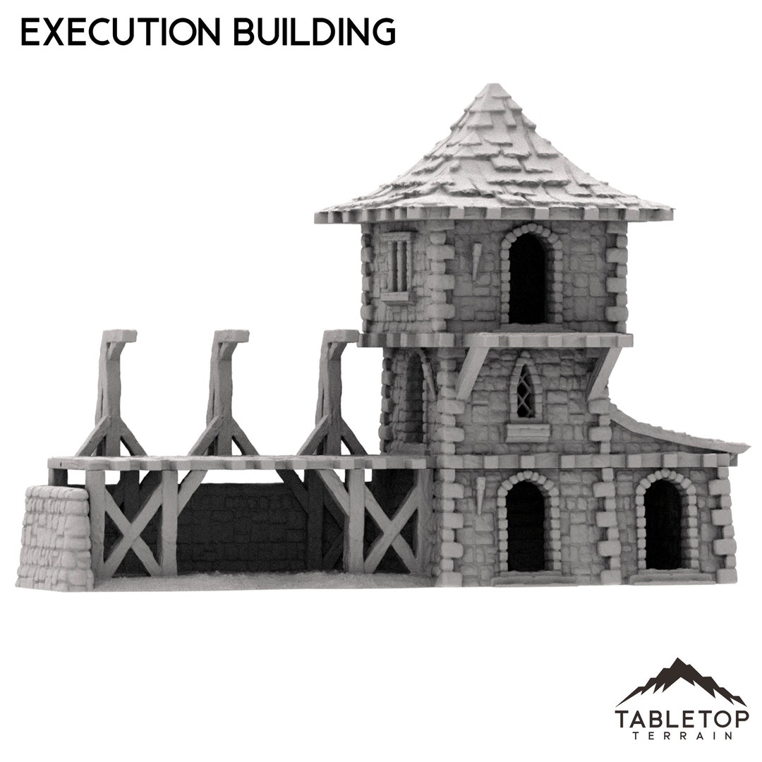 Execution Building - DND Aos Pathfinder Conquest Miniatureland Tabletop Terrain Miniature ...
