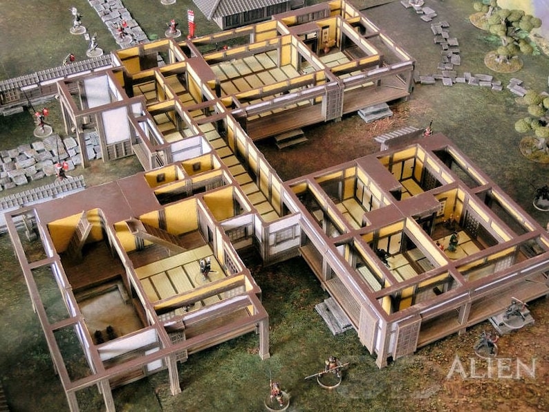 Samurai Lord's House - Test of Honor Bushido Tabletop Terrain 28mm 32mm ...