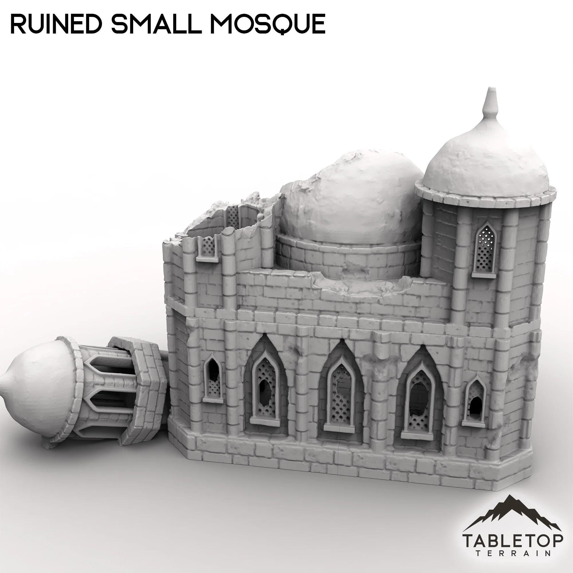 Ruined Small Mosque - Tabletop Terrain Fantasy DND Miniature ...
