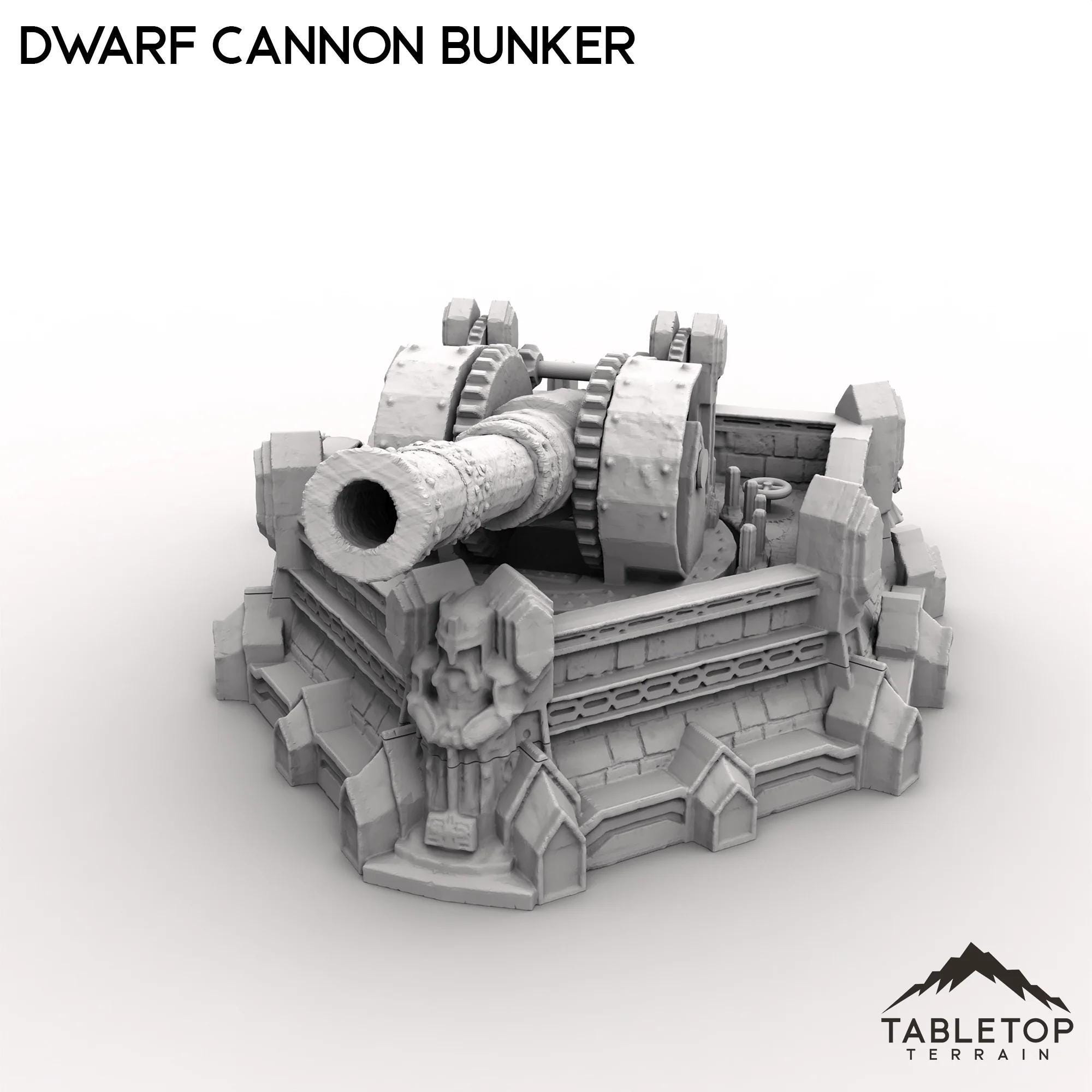 Dwarf Cannon Bunker - Tabletop Terrain Fantasy DND Miniature ...