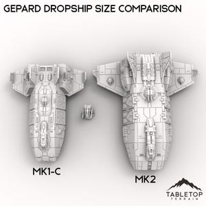 Gepard Dropship Mk1-c - Hardware Studios 6mm Compatible With Small Scale Mech Wargames - Etsy
