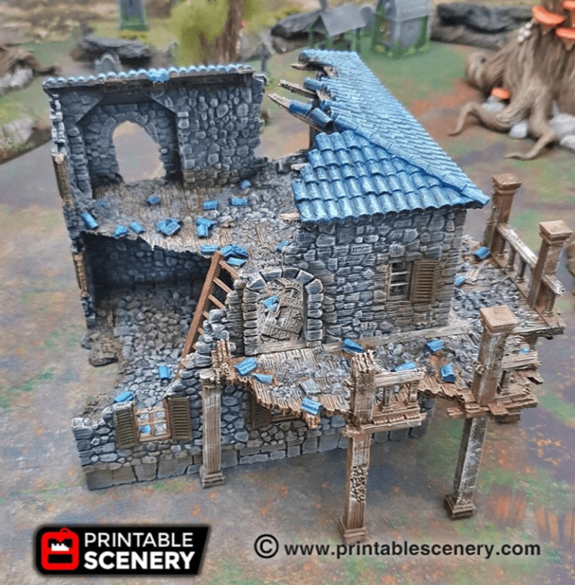 Ruined Port Tavern Fantasy Ruins Winterdale Fantasy - Etsy