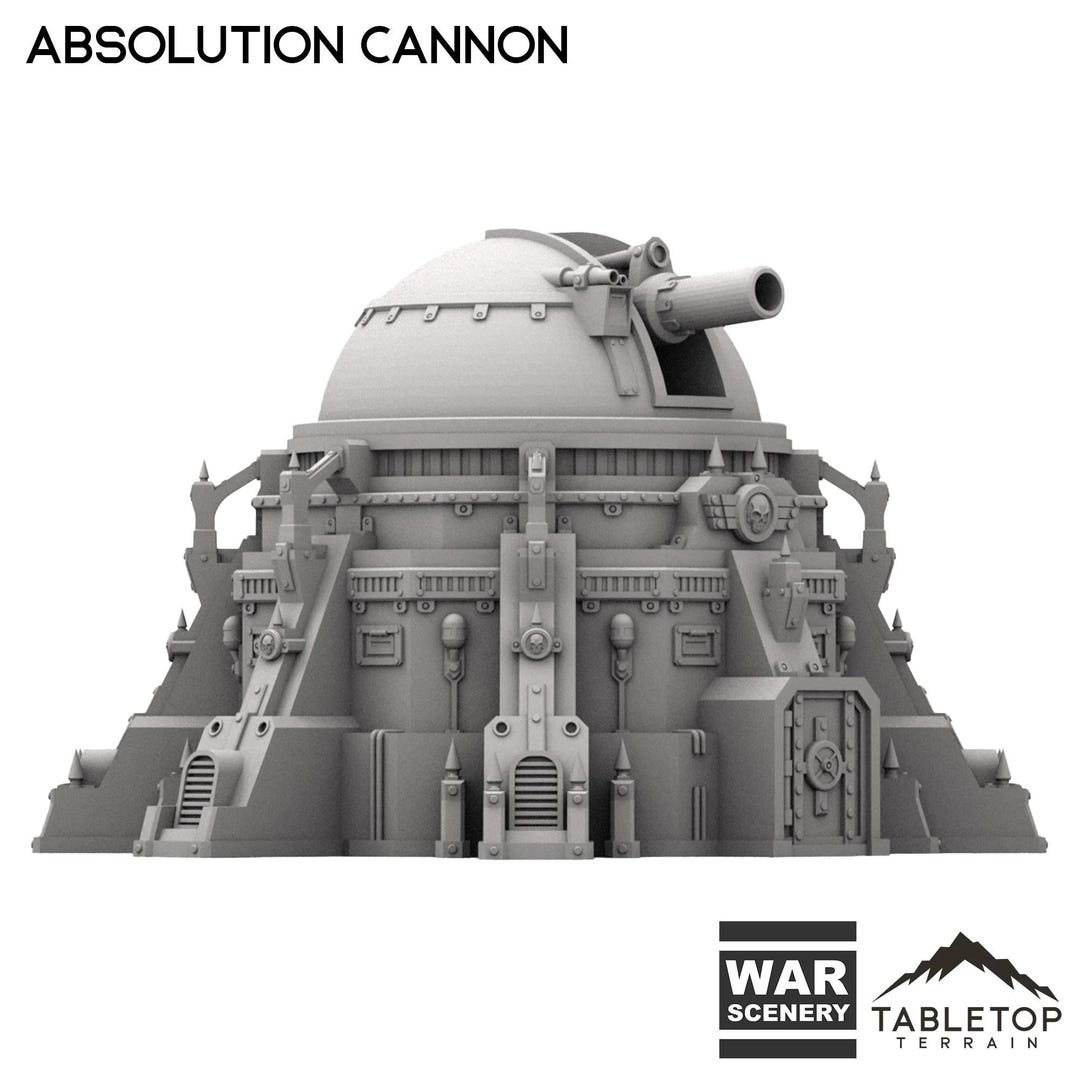 Absolution Cannon - Tabletop Terrain Grimdark Gothic Miniature Wargame ...