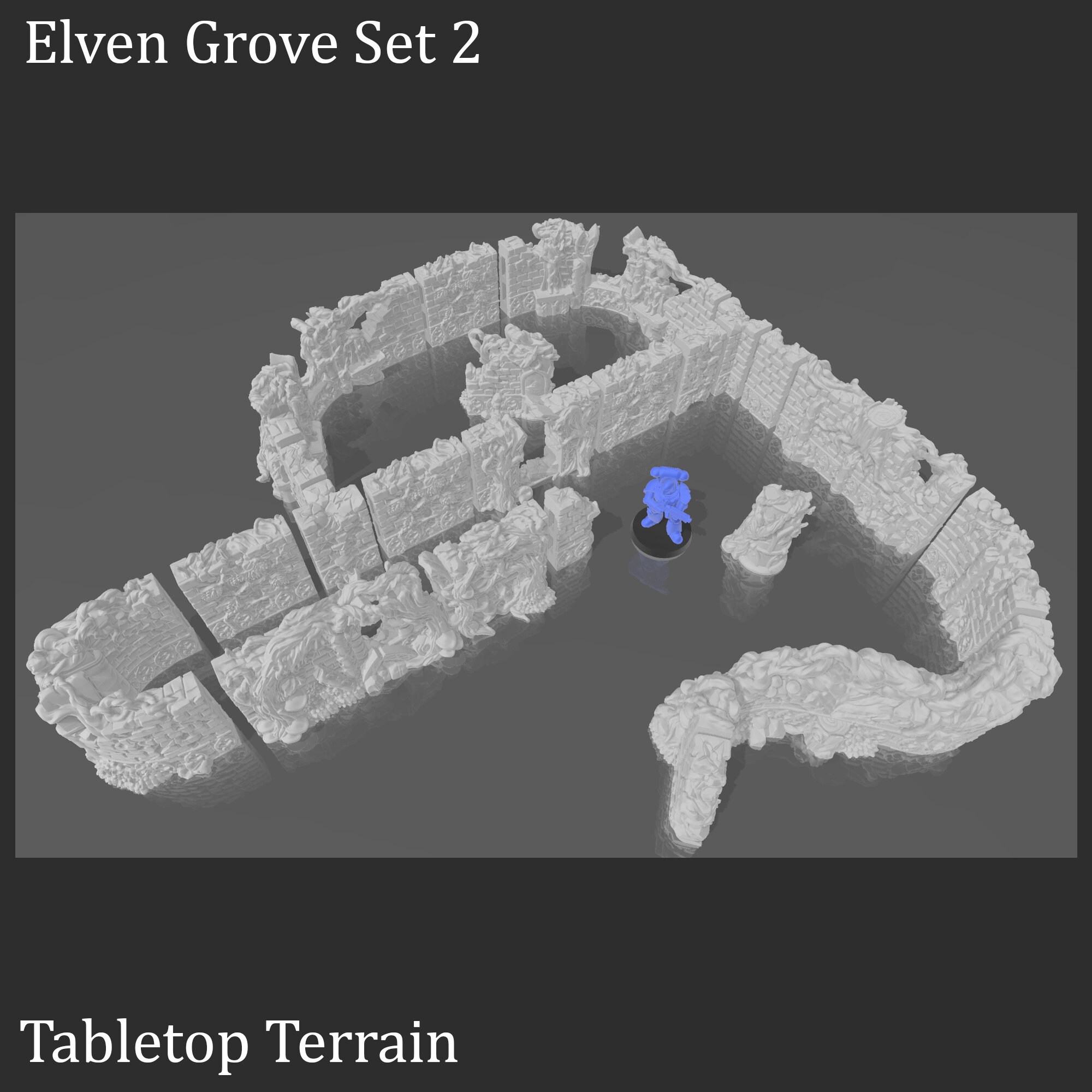 Miniature Toys Toys Toys & Games Elven Grove Elven Terrain DND etna.com.pe