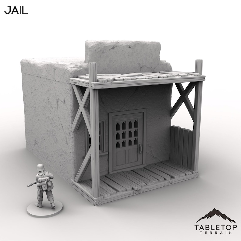 Western Jail - Wild West Terrain Wargaming RPG Exodus Western Rush 28mm ...