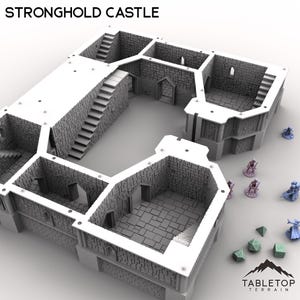 Stronghold Castle - Tabletop Terrain Fantasy DND Miniature Roleplaying ...