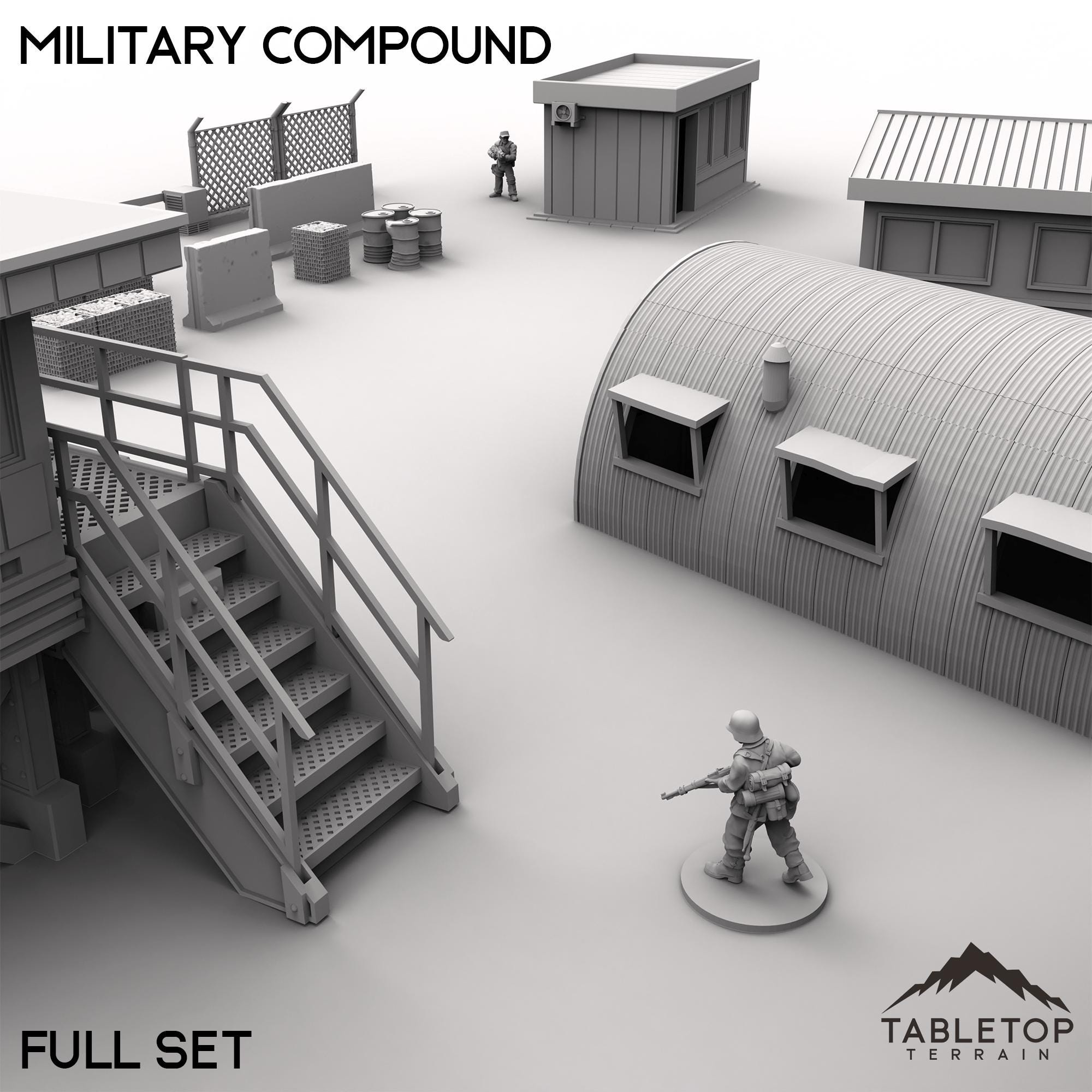 Military Compound - Urban Modern Comic Book Super Hero Marvel Crisis ...