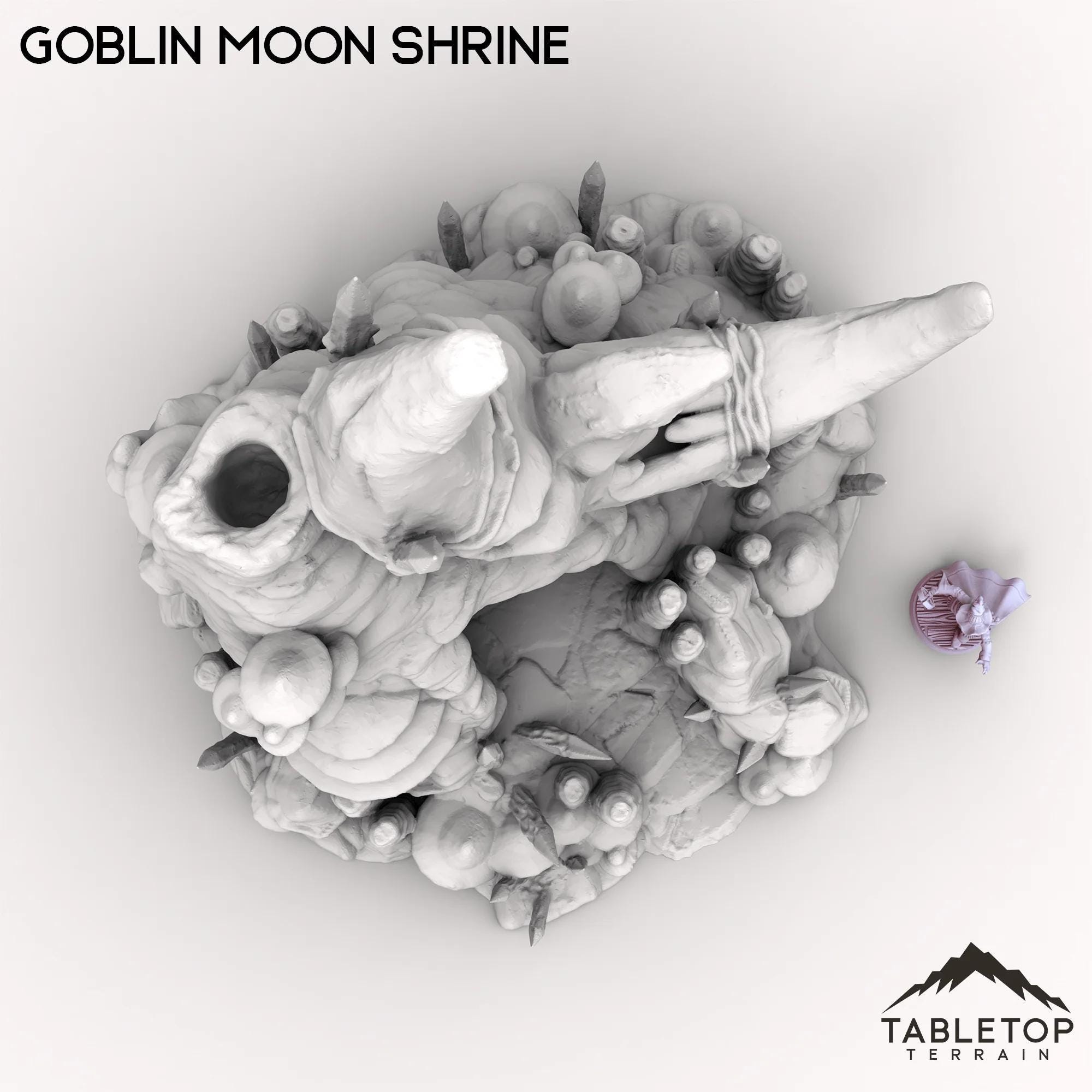 Goblin Moon Shrine - Tabletop Terrain Fantasy DND Miniature Roleplaying ...