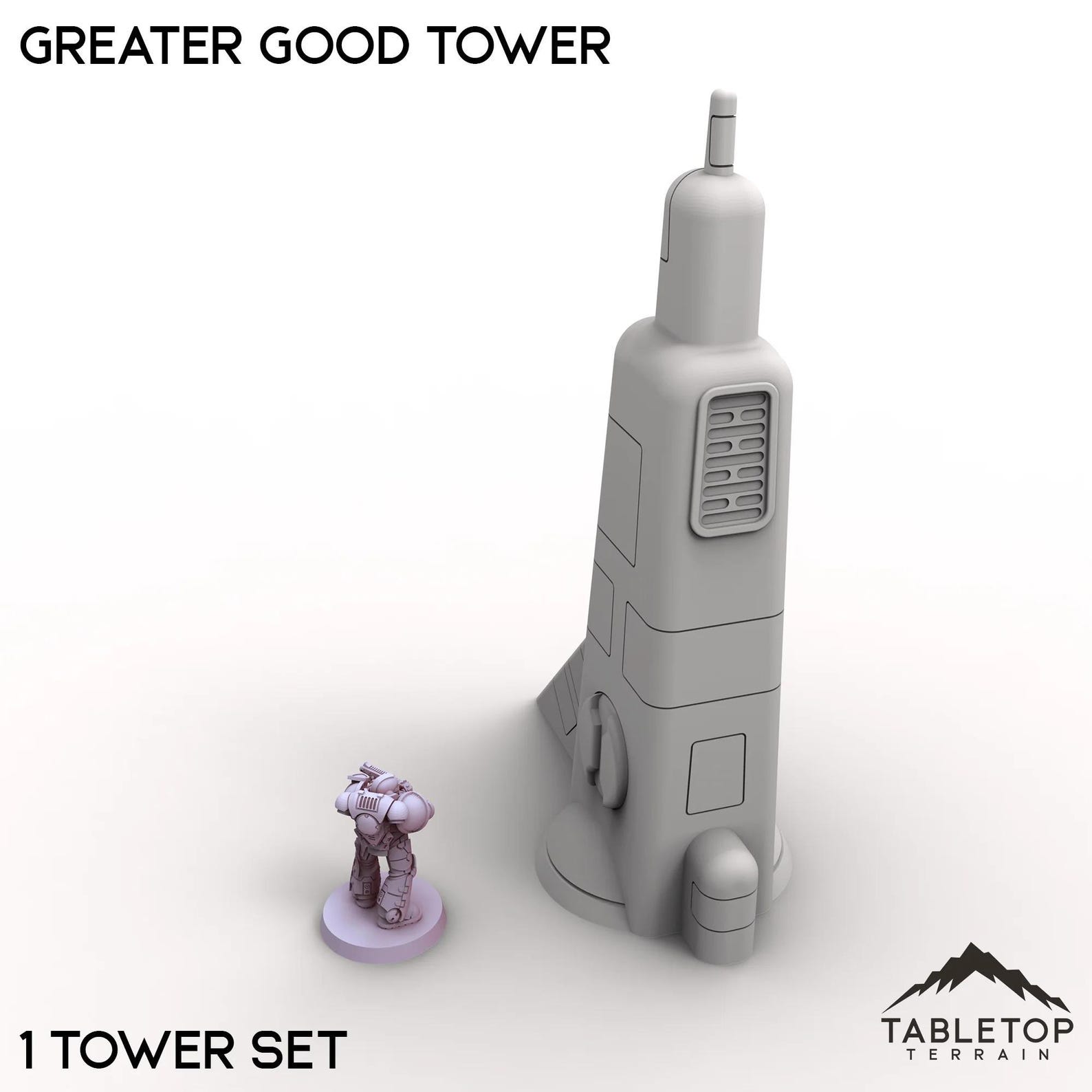 Greater Good Tower - Tabletop Terrain Greater Good Grimdark Miniature ...