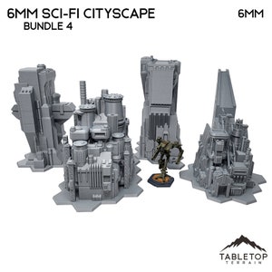 6mm Sci-fi Cityscape Bundle 4 Battletech Terrain Mechwarrior Terrain ...