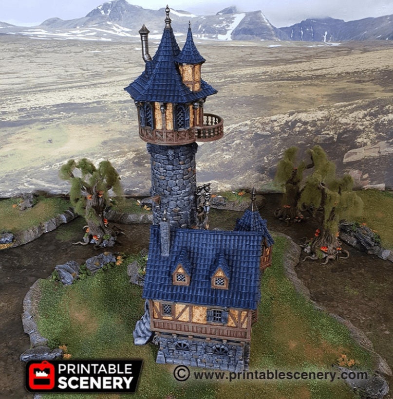 Evil Sorcerer's Tower Fantasy Tower Fantasy Terrain - Etsy