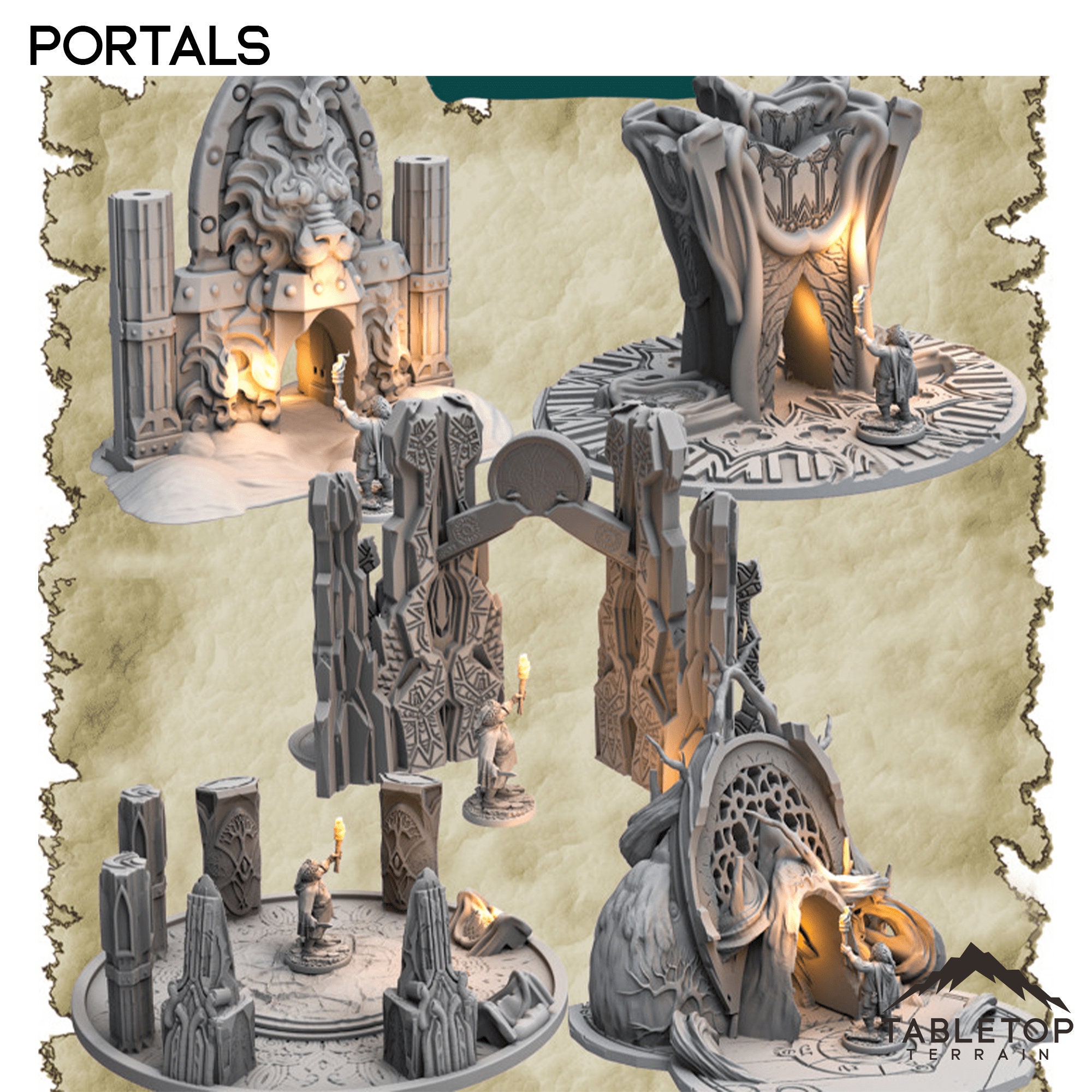 Portals - Thematic Dungeon Terrain - DND Aos Malifaux - Etsy
