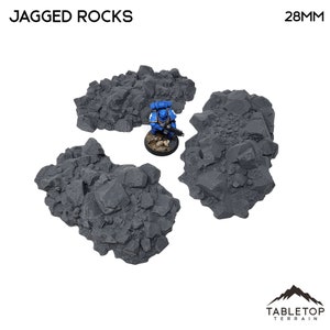 Jagged Rocks Scatter Terrain Shadowfey Fantasy Terrain DND Aos Conquest ...