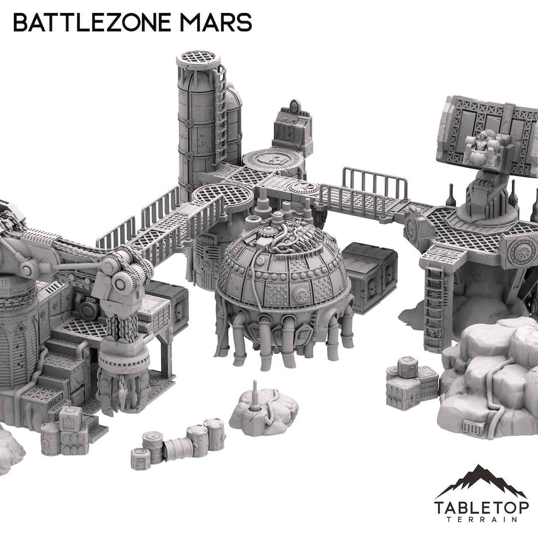 Battlezone Mars Modular Terrain Set Tabletop Terrain Grimdark Gothic ...