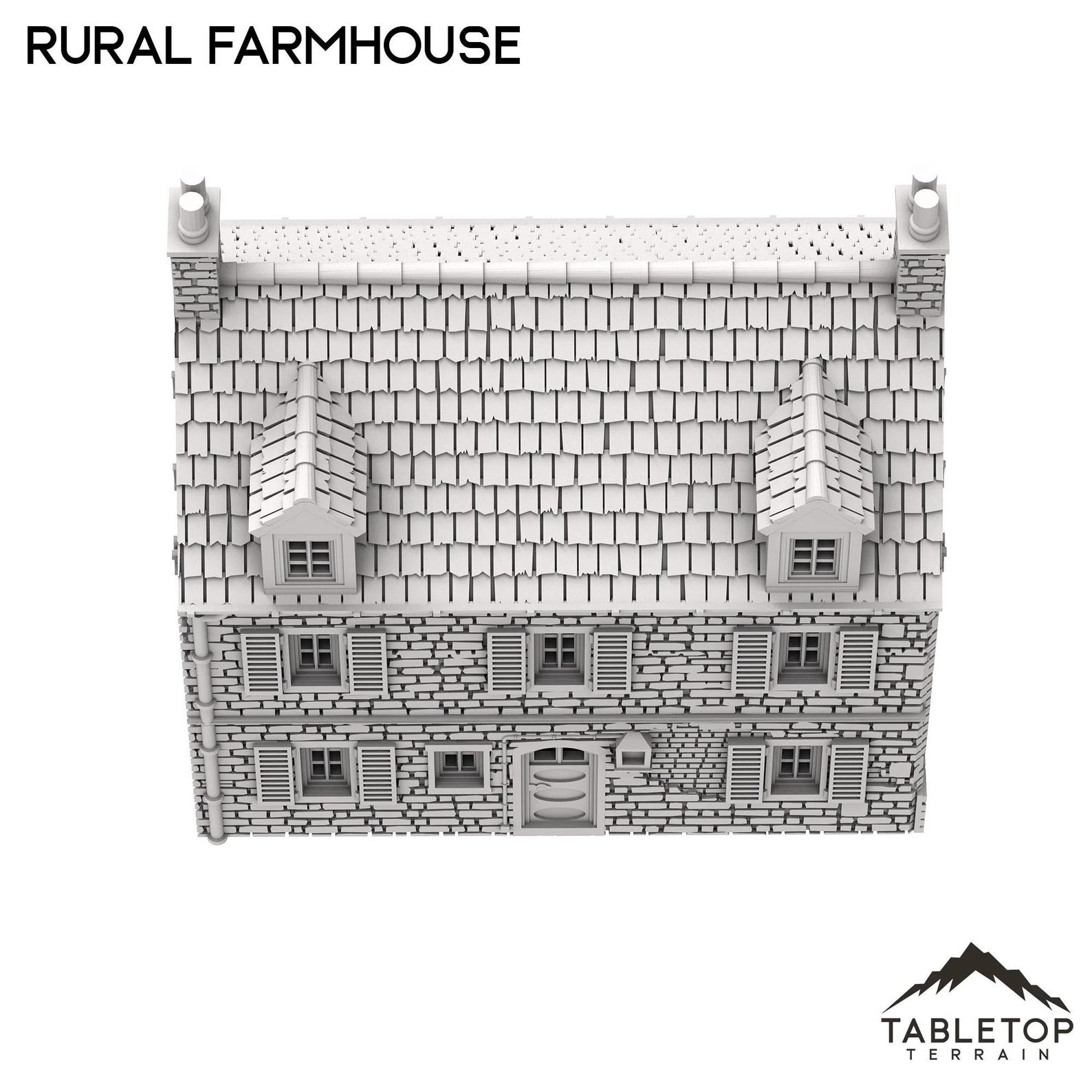 French Rural Farmhouse - WWII Terrain Wargame Tabletop Terrain Terrain ...