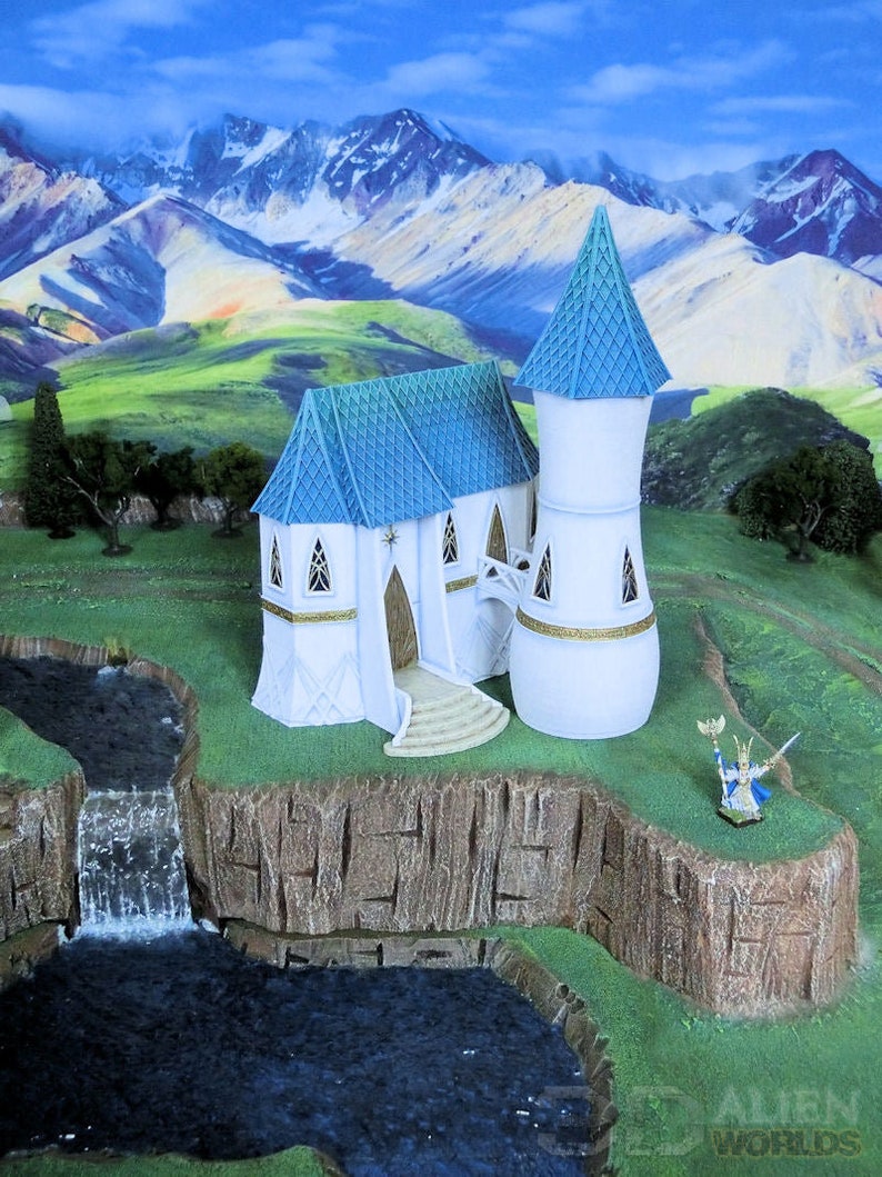 High Elf House Tower Elven Fantasy Building - Etsy