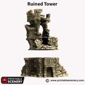 Ruined Tower Hagglethorn Hollow Fantasy Ruins DND Aos - Etsy