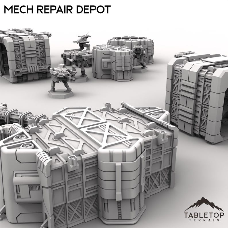 HEXTECH Mech Repair Depot - Drop Base Delta - Thunderhead Studio 6mm ...