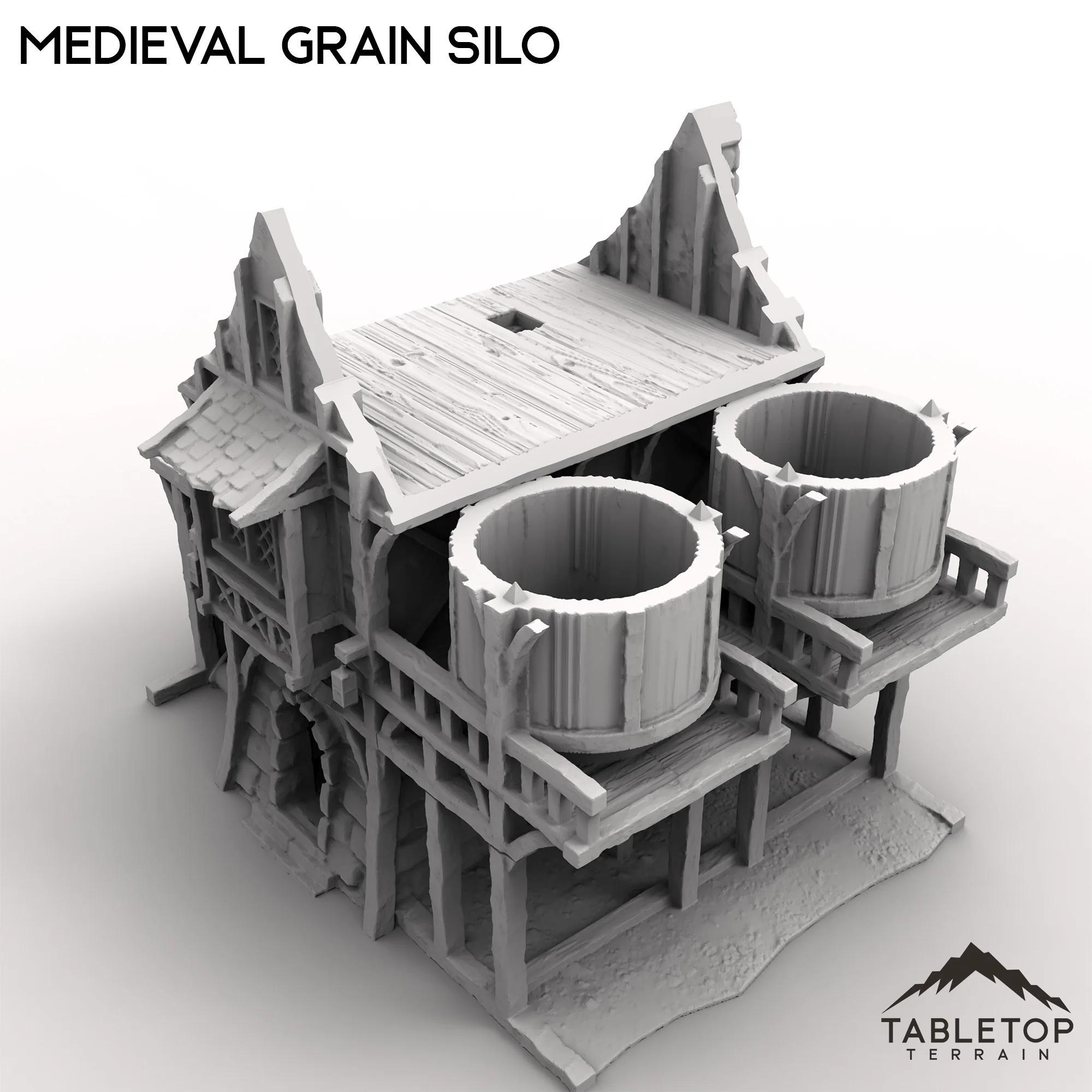 Medieval Grain Silo - Tabletop Terrain Fantasy DND Miniature ...