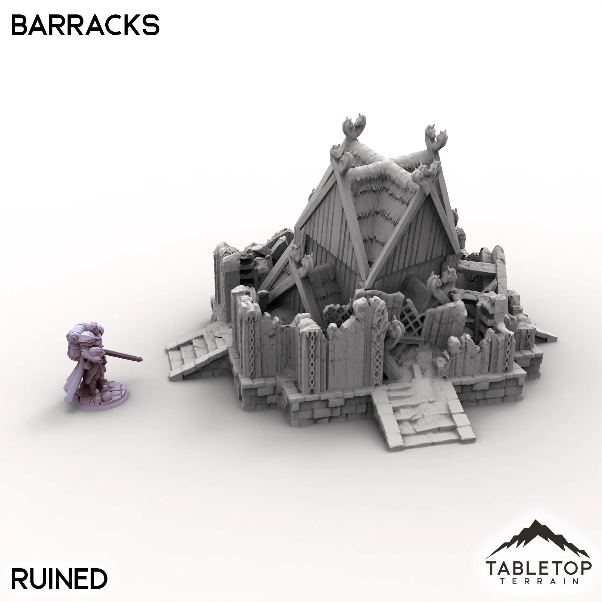 Barracks - Kingdom of Saxonia - Tabletop Terrain High Fantasy DND 25mm ...