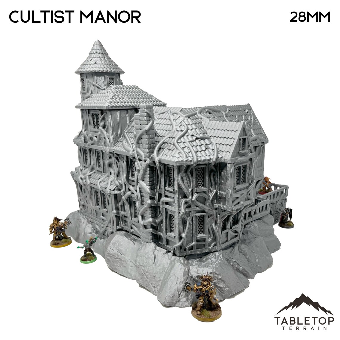 Cultist Manor - DND Aos Pathfinder Conquest Miniatureland Tabletop Terrain Miniature Wargame ...