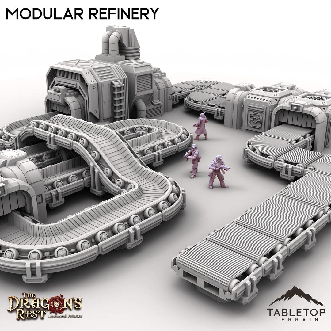 Modular Refinery - Tabletop Terrain Grimdark Gothic Miniature Wargame ...