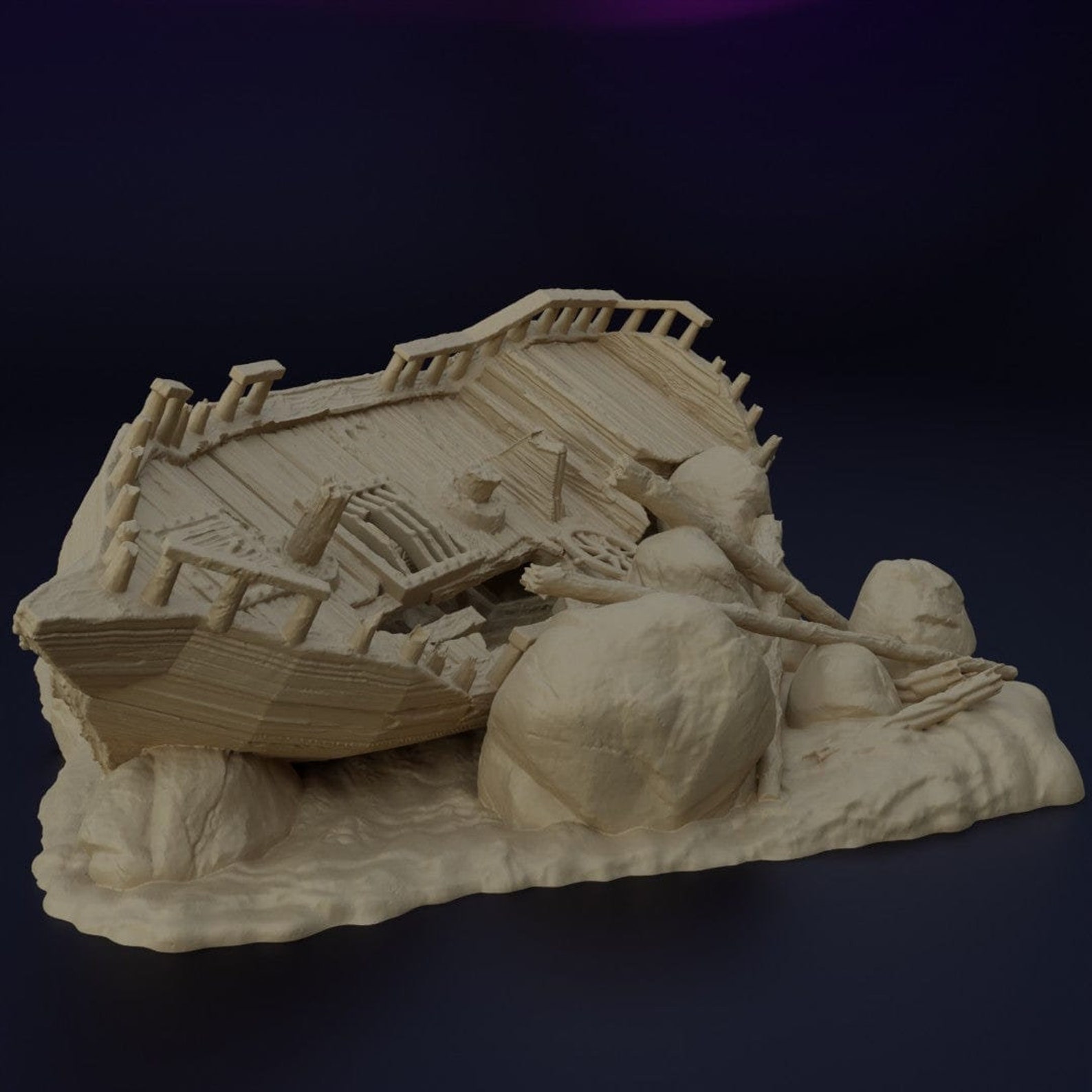 Ashored Galley DND Aos Pathfinder Conquest Miniatureland - Etsy