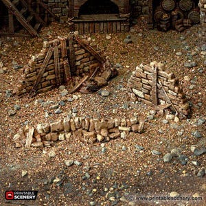 Rubble and Scatter - Tabletop Terrain Fantasy DND Miniature Roleplaying ...