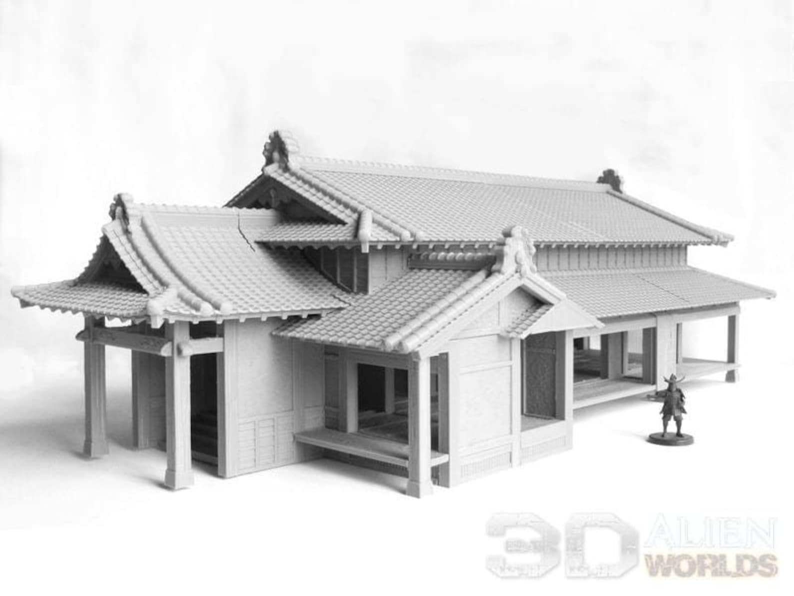 Samurai Lord's House - Test of Honor Bushido Tabletop Terrain 28mm 32mm ...