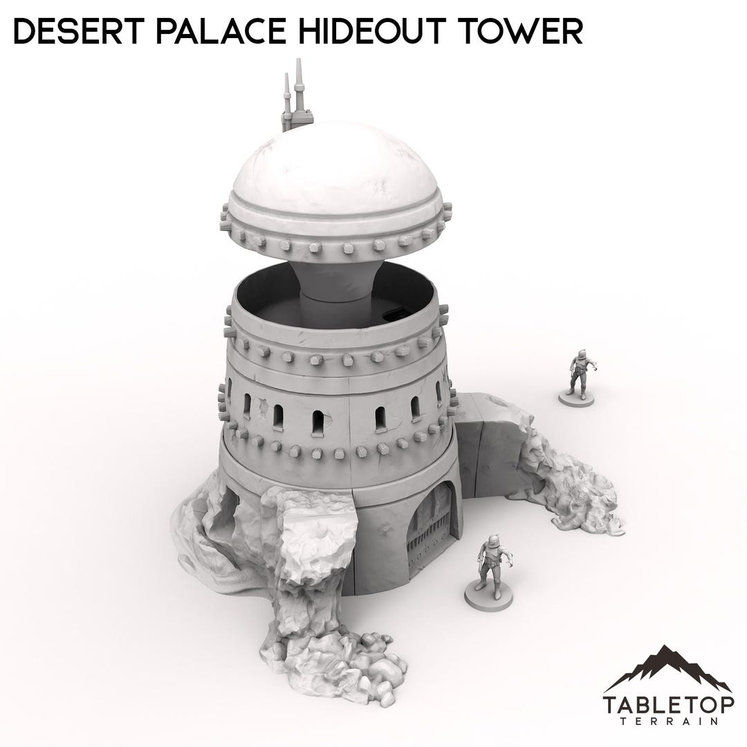 Desert Palace Hideout Tower - Tabletop Terrain Outer Rim Compatible ...