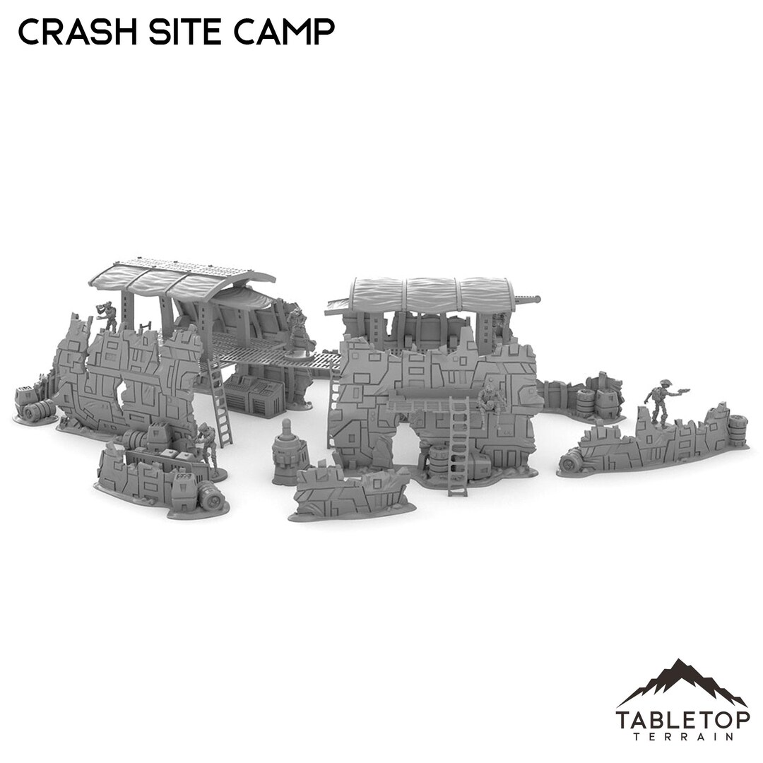Crash Site Camp - Tabletop Terrain Outer Rim Compatible With Star Wars ...
