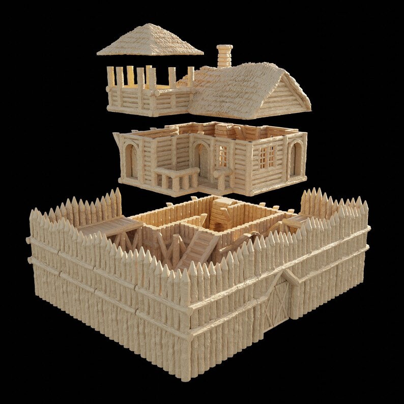 Fortified Forest House DND Aos Pathfinder Conquest - Etsy