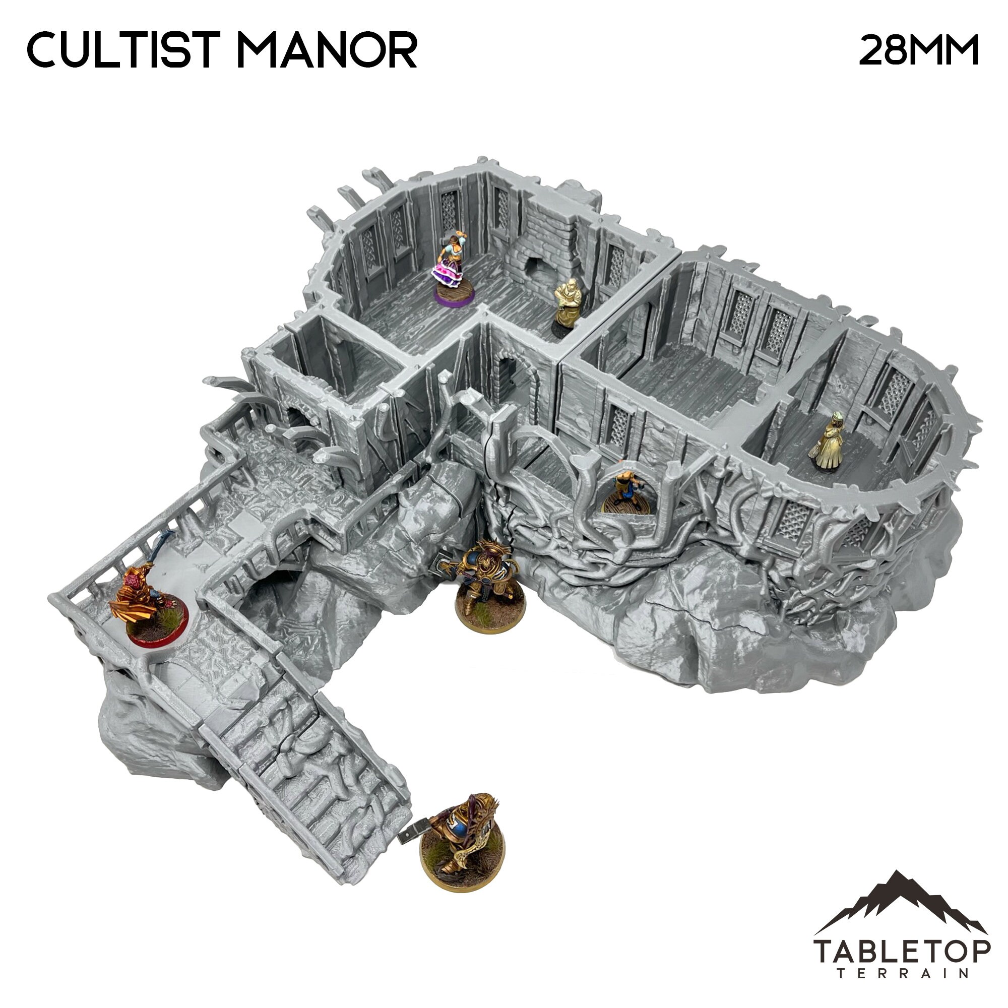 Cultist Manor - DND Aos Pathfinder Conquest Miniatureland Tabletop Terrain Miniature Wargame ...