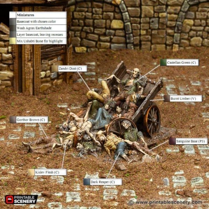 Corpse Piles - Tabletop Terrain Fantasy DND Miniature Roleplaying ...